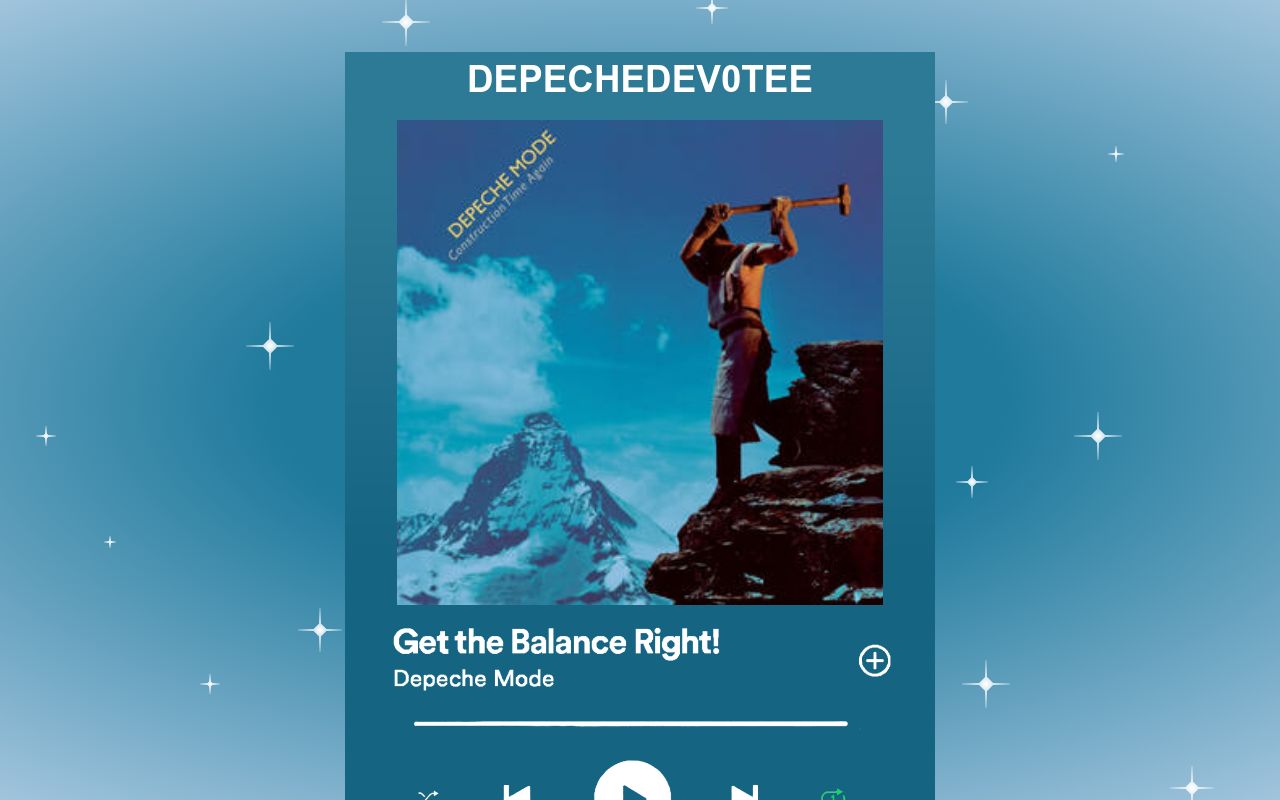 get the balance right!